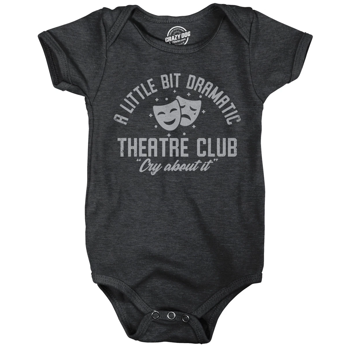 Bella Canvas A Little Bit Dramatic Theatre Club Baby Bodysuit Funny ...