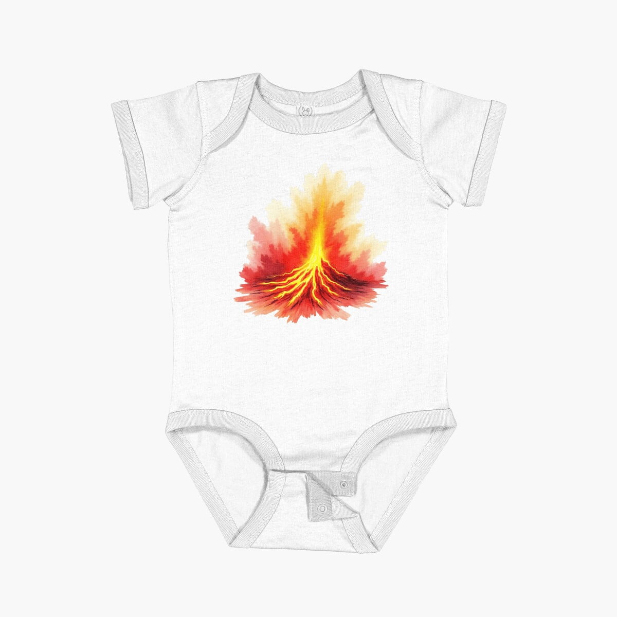 Bella Canvas Active Volcano Lava - Background Nature Short Sleeve Baby ...