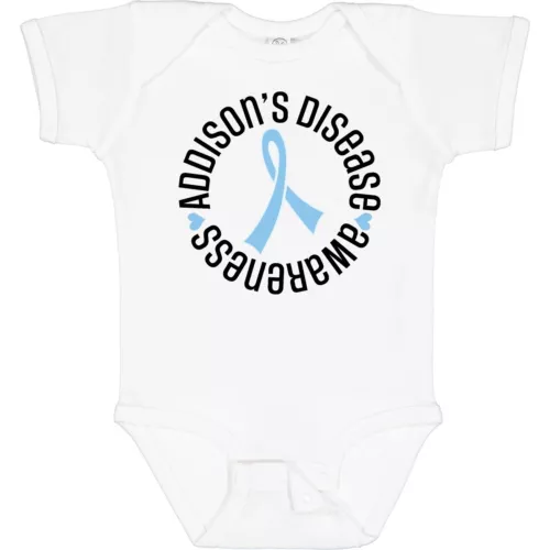 Bella Canvas Addisons Disease Awareness Month Support Ribbon Baby ...