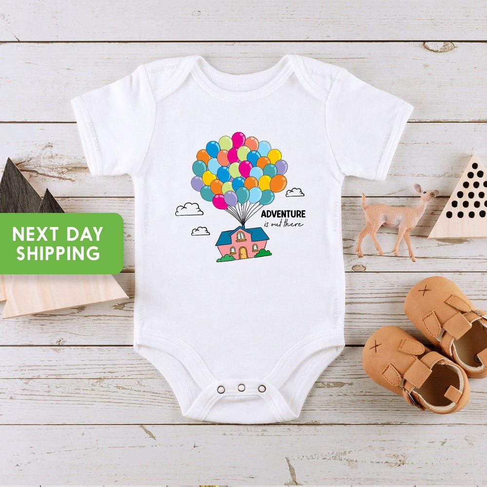 Bella Canvas Adventure Is Out There Baby, Balloon House Toddler Shirt ...