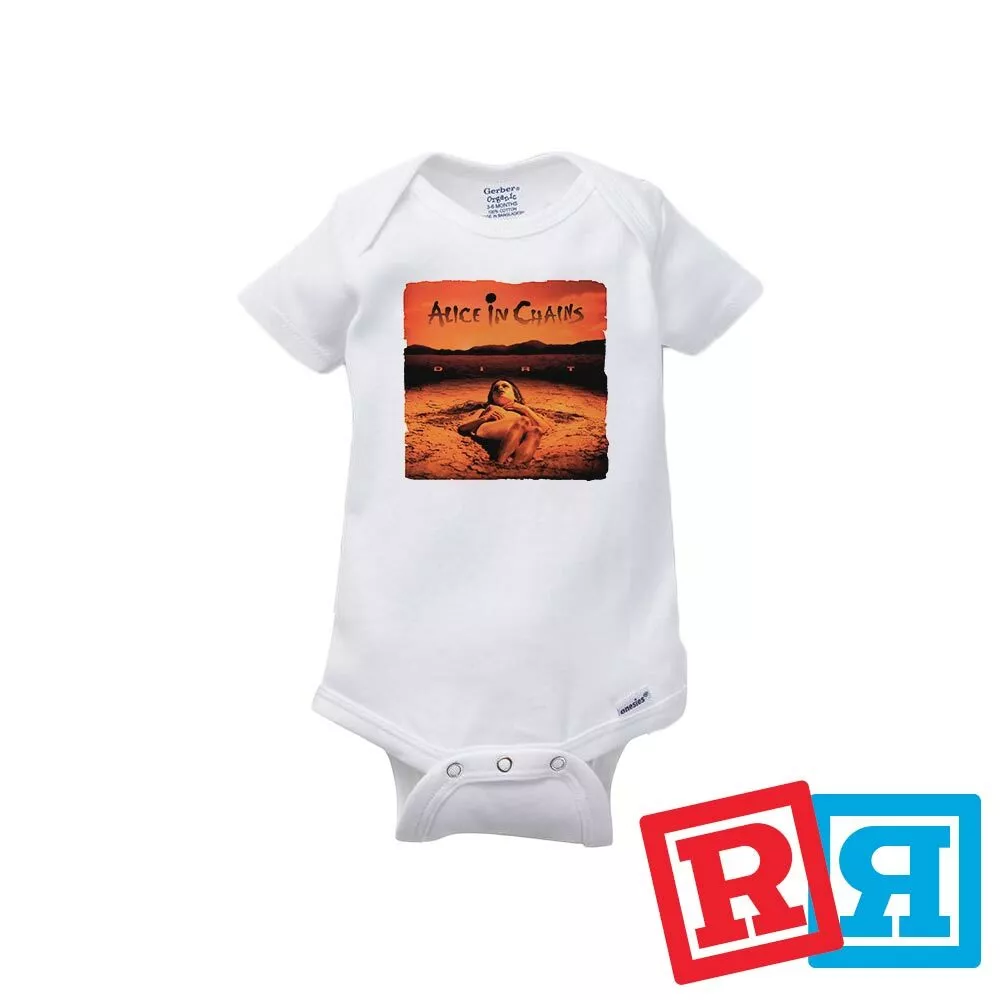 Bella Canvas Alice In Chains Dirt Gerber Baby OnesieÂ® Cotton White ...
