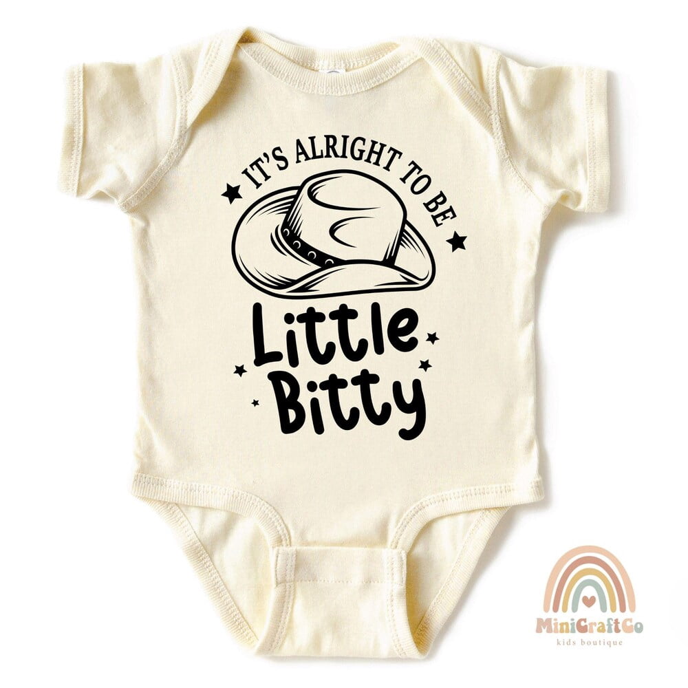 Bella Canvas with It'S Alright To Be Little Bitty, Western Baby Shower ...
