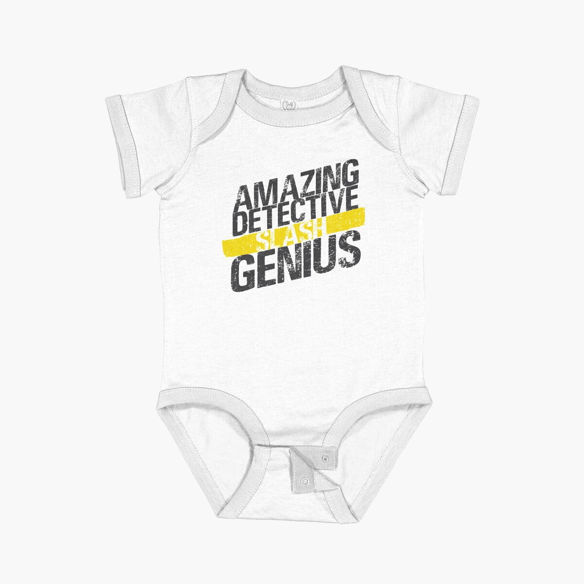 Bella Canvas Amazing Detective Slash Genius Reversed Short Sleeve Baby ...