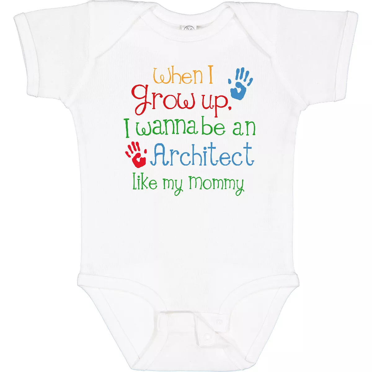 Bella Canvas Architect Like Mommy Infant Creeper Future Handprints Grow ...