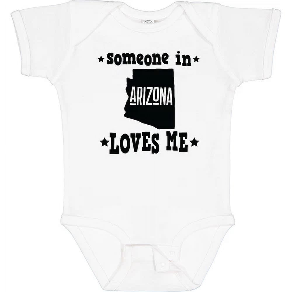 Bella Canvas Arizona Someone Loves Me Gift Baby Trip One-piece Infant ...