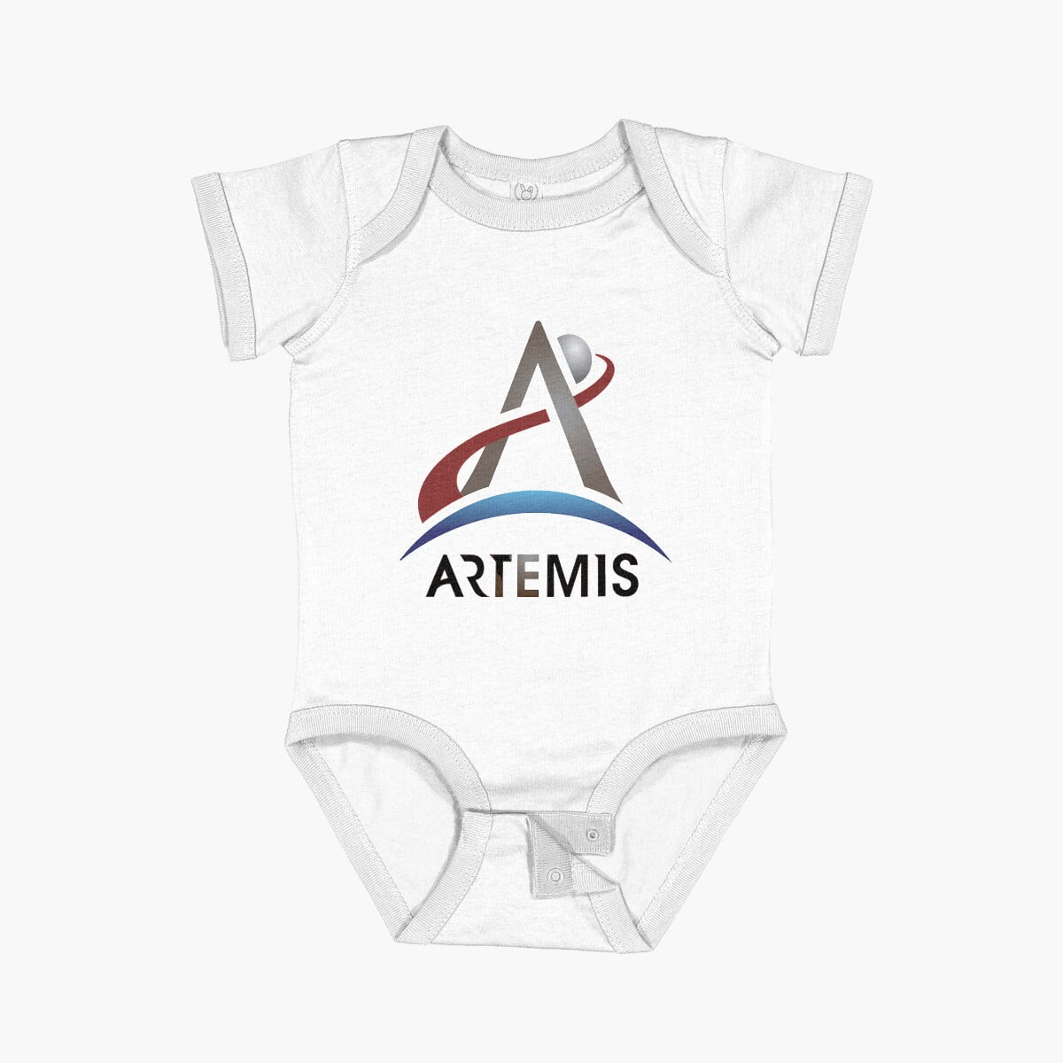 Bella Canvas Artemis New Nasa Official Logo Short Sleeve Baby One-Piece ...