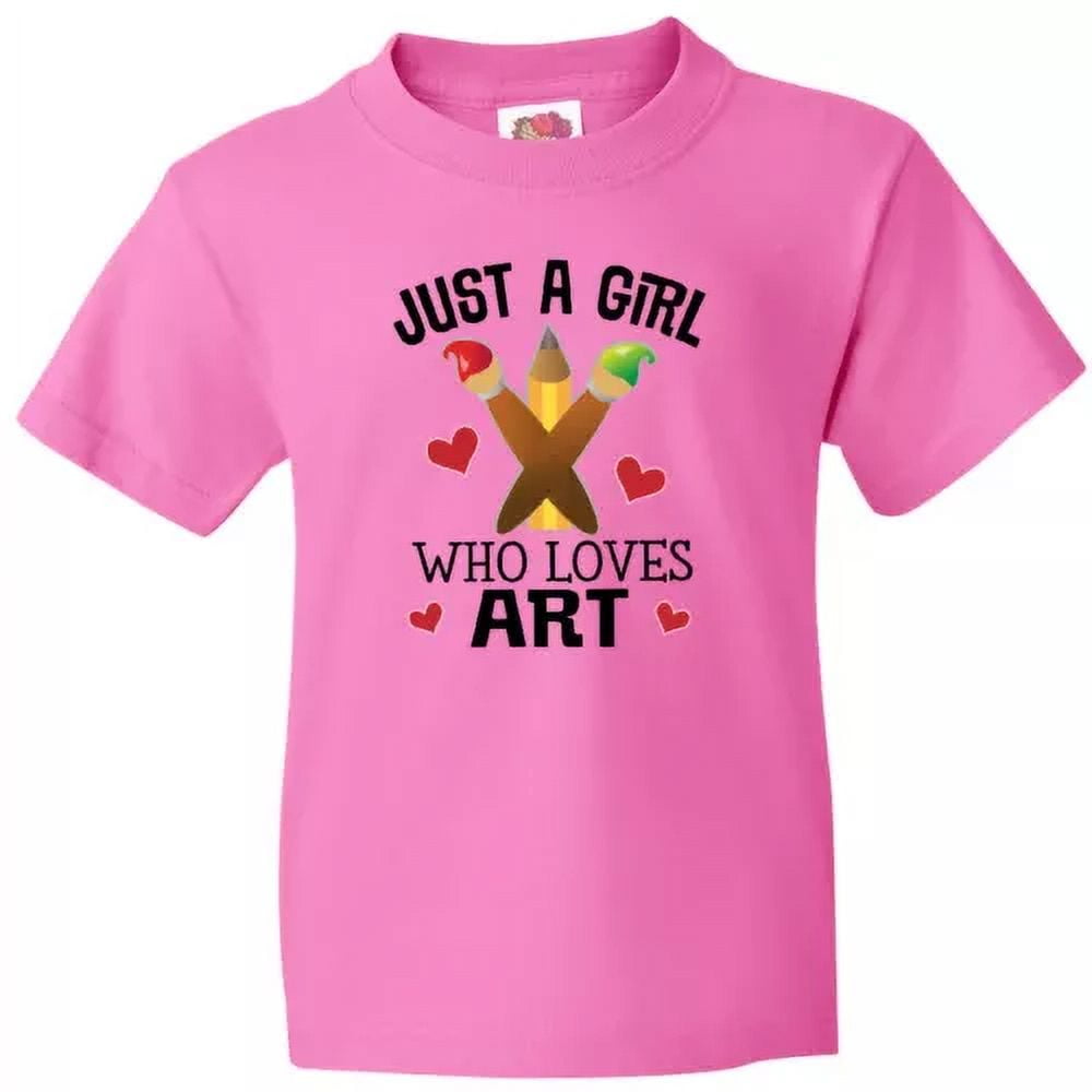Bella Canvas Artist Just A Girl Who Loves Art Toddler T-Shirt Future ...