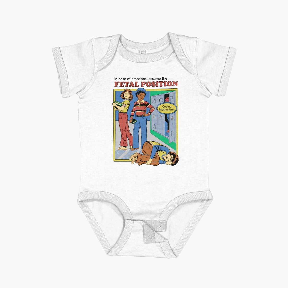 Bella Canvas Assume The Fetal Position Short Sleeve Baby One-Piece ...