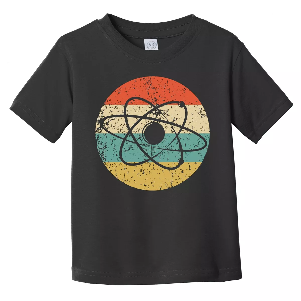 Bella Canvas Atom Silhouette Retro Science Scientist Toddler Boys ...