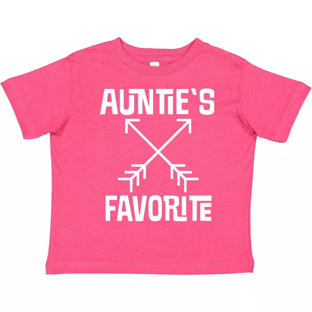 Bella Canvas Aunties Favorite Niece Nephew Toddler Shirt Aunt Auntie Childs Gift Toddler Shirt ...