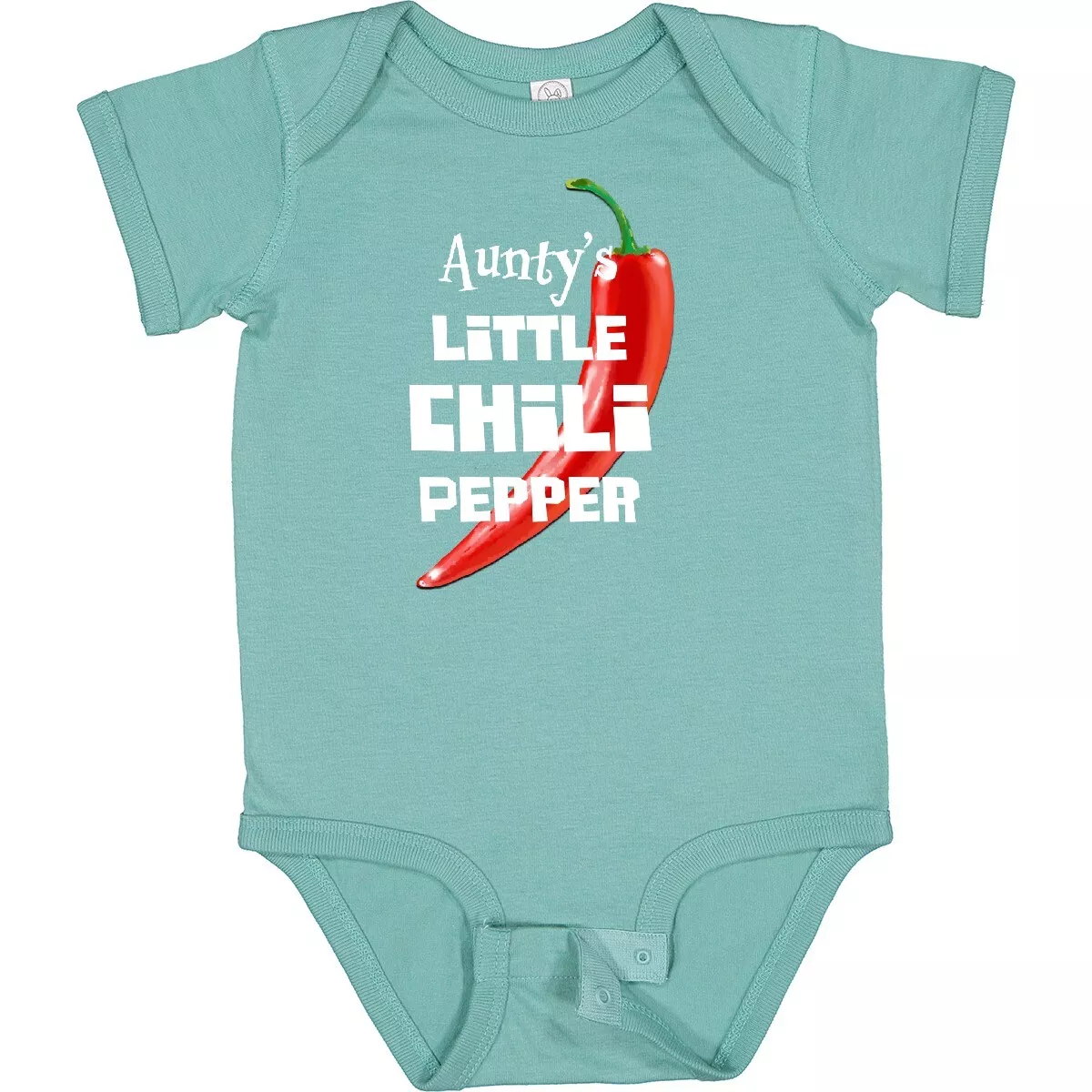 Bella Canvas Aunty'S Little Chili Pepper Baby Bodysuit Food Aunty Funny ...