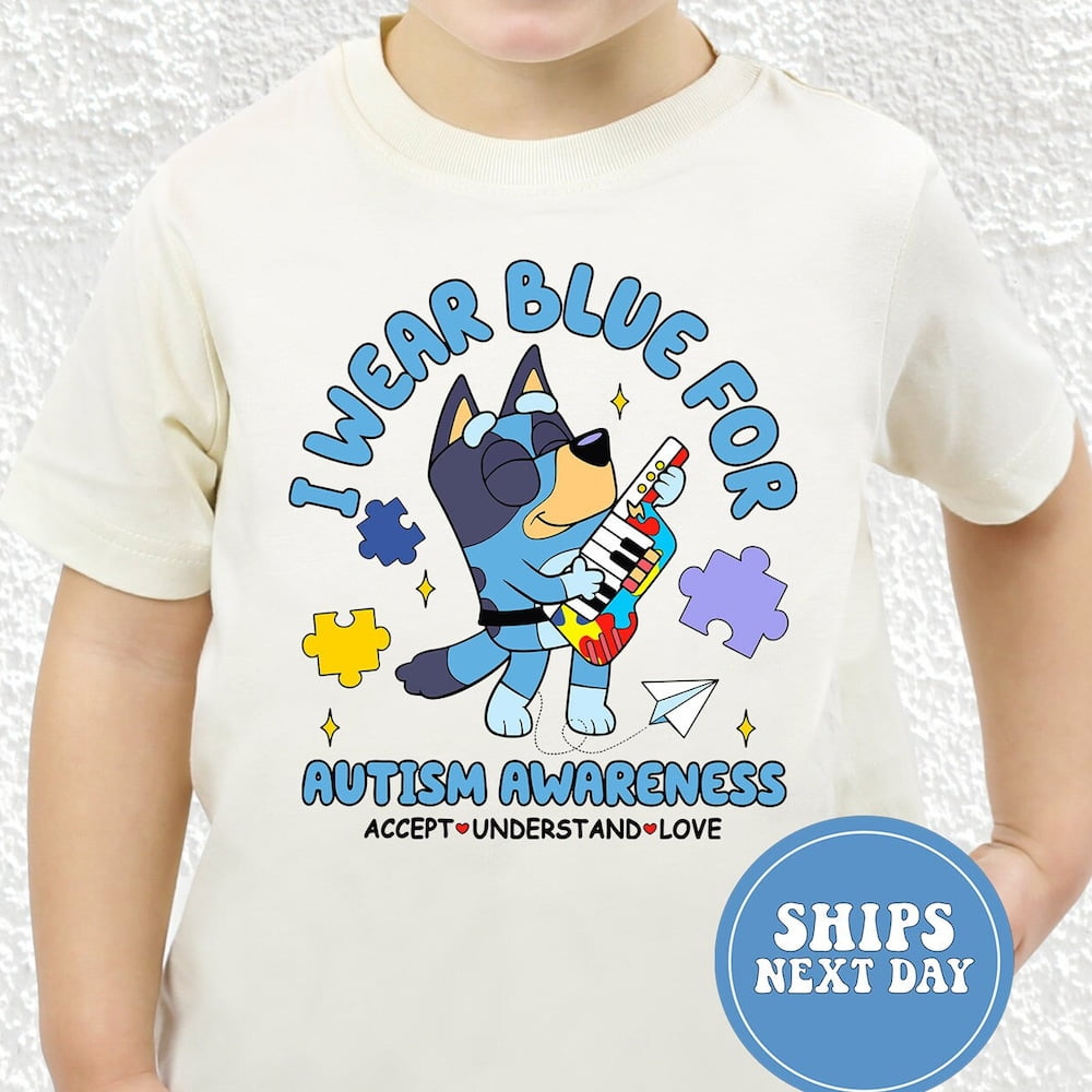 Bella Canvas Autism Awareness Shirt Blue Autism Tee I Wear Blue Autism ...