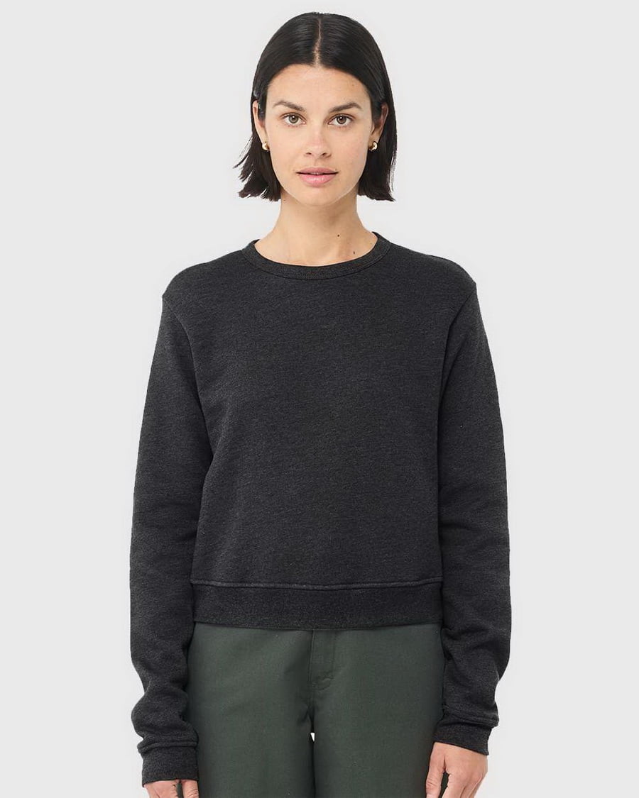 BELLA + CANVAS Women 's Sponge Fleece Classic Crewneck Sweatshirt ...