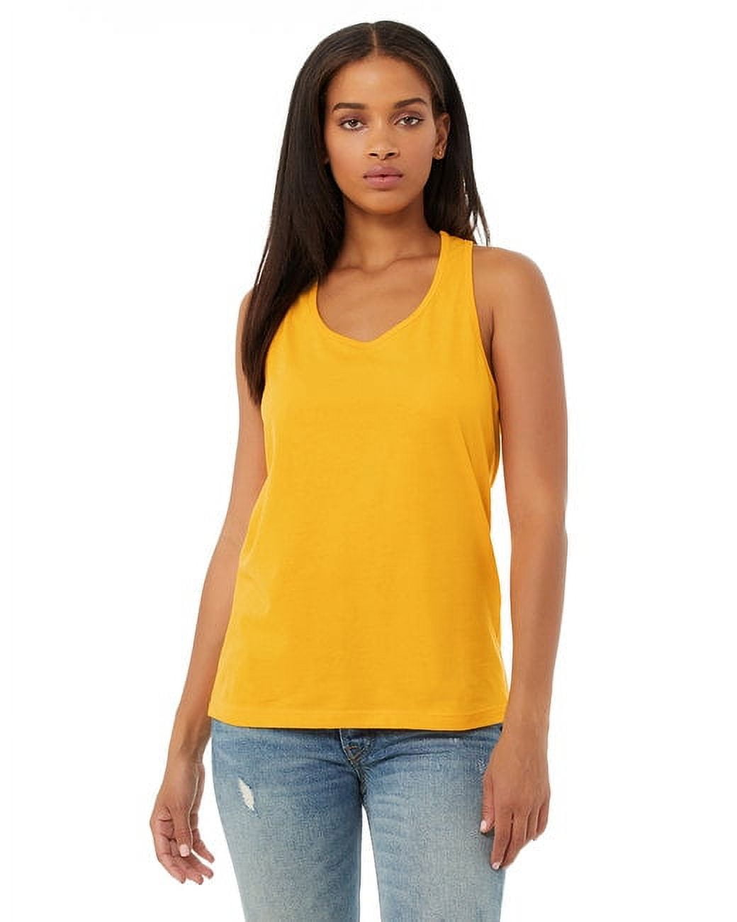 BELLA + CANVAS Women 's Jersey Racerback Tank - Walmart.com