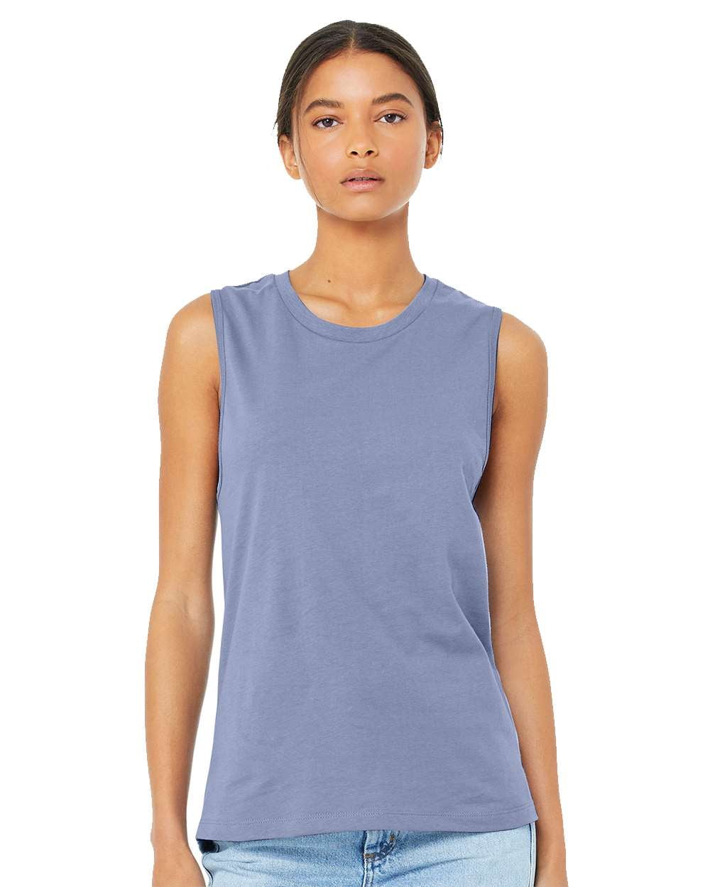 BELLA + CANVAS - Women's Jersey Muscle Tank - 6003 - Lavender Blue ...