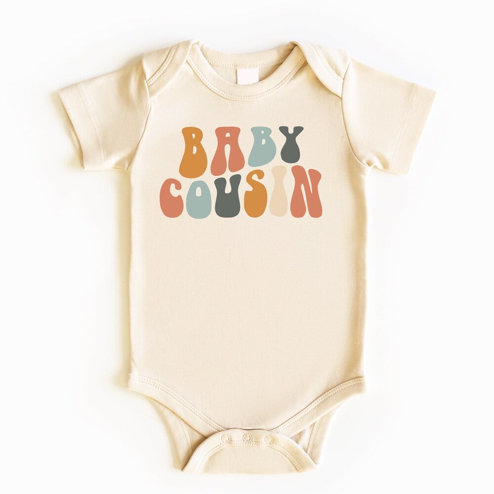 Bella Canvas with Baby Cousin,, Newborn Outfit, Pregnancy Announcement, Little Cousin Gift, Baby ...