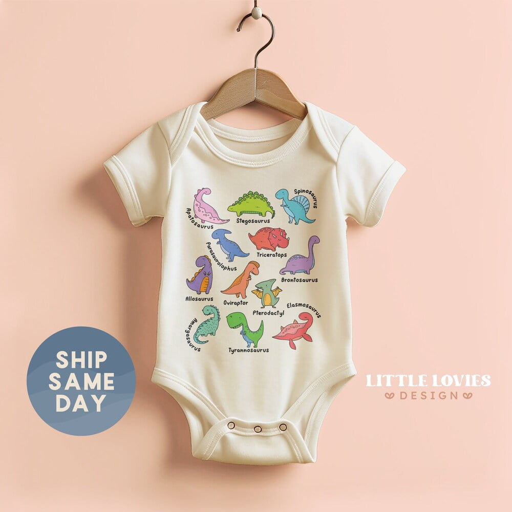 Bella Canvas with Baby Dinosaur, Newborn Dino T-Rex, Baby Boy, Dinosaur ...