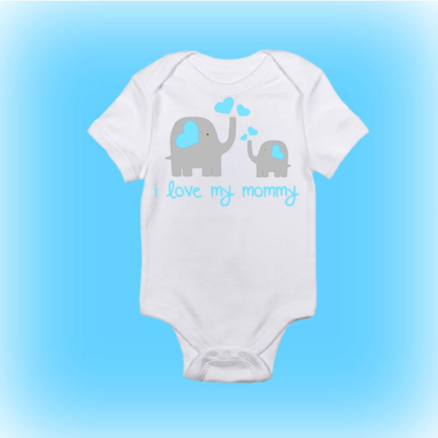 Bella Canvas with Baby Elephant - - Unique - Baby Boy Clothes - Baby Girl Clothes - Gift For New ...