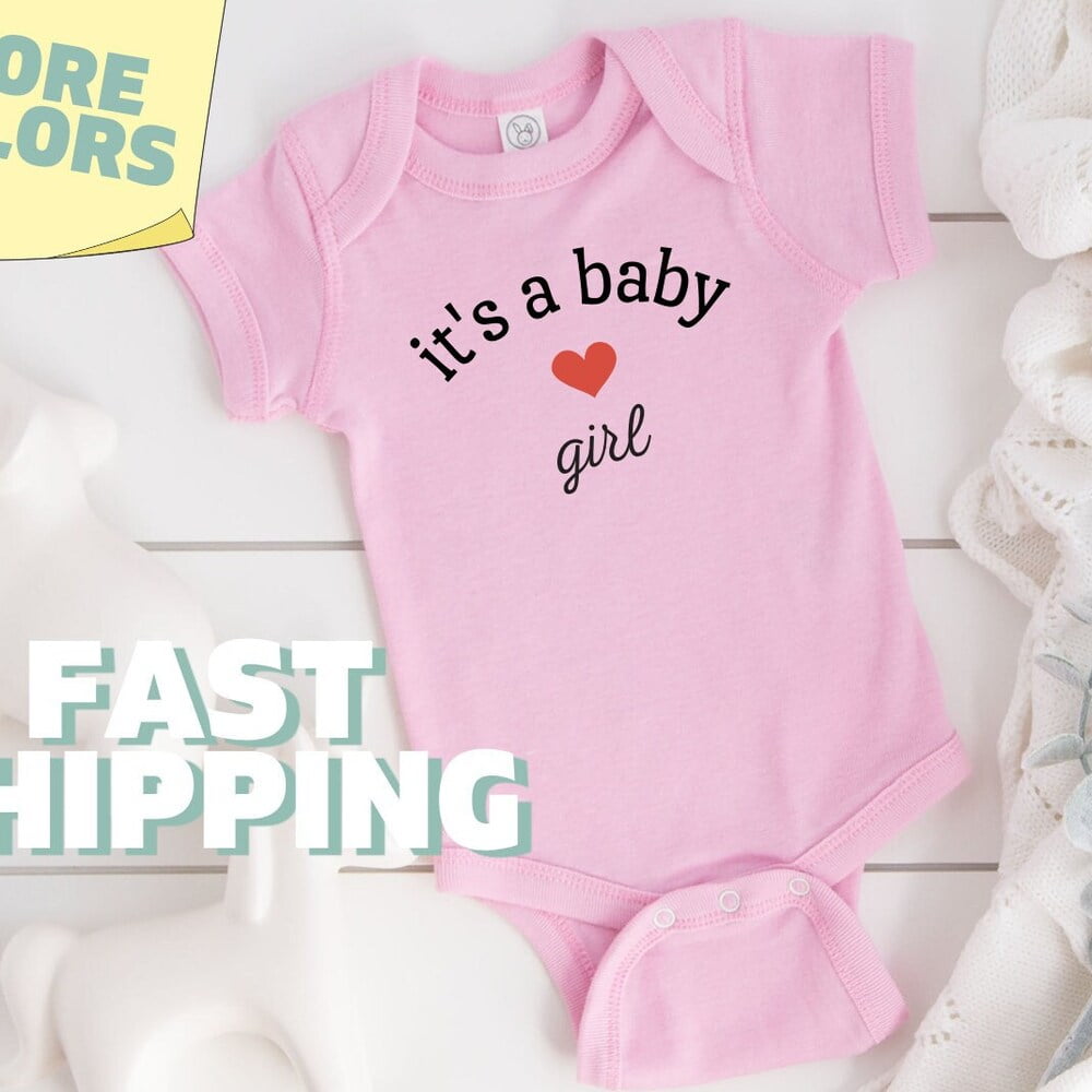 Bella Canvas with It'S A Baby Girl, Cute Girl Baby Shower, Pregnancy ...