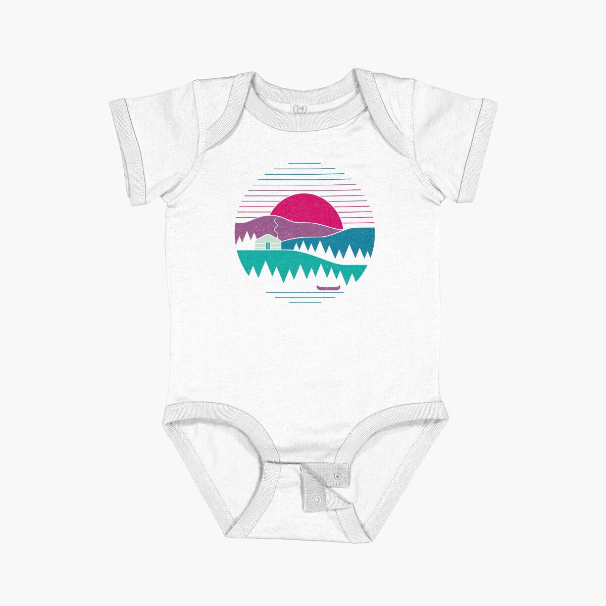 Bella Canvas Back To Basics Short Sleeve Baby One-Piece Newborn Gender ...