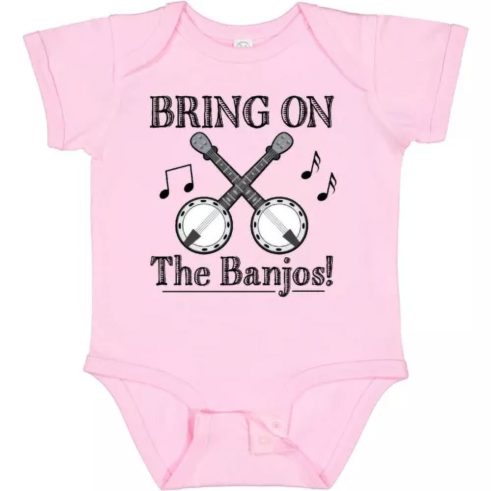 Bella Canvas Banjo Music Bluegrass Baby Instrument Band One-piece ...