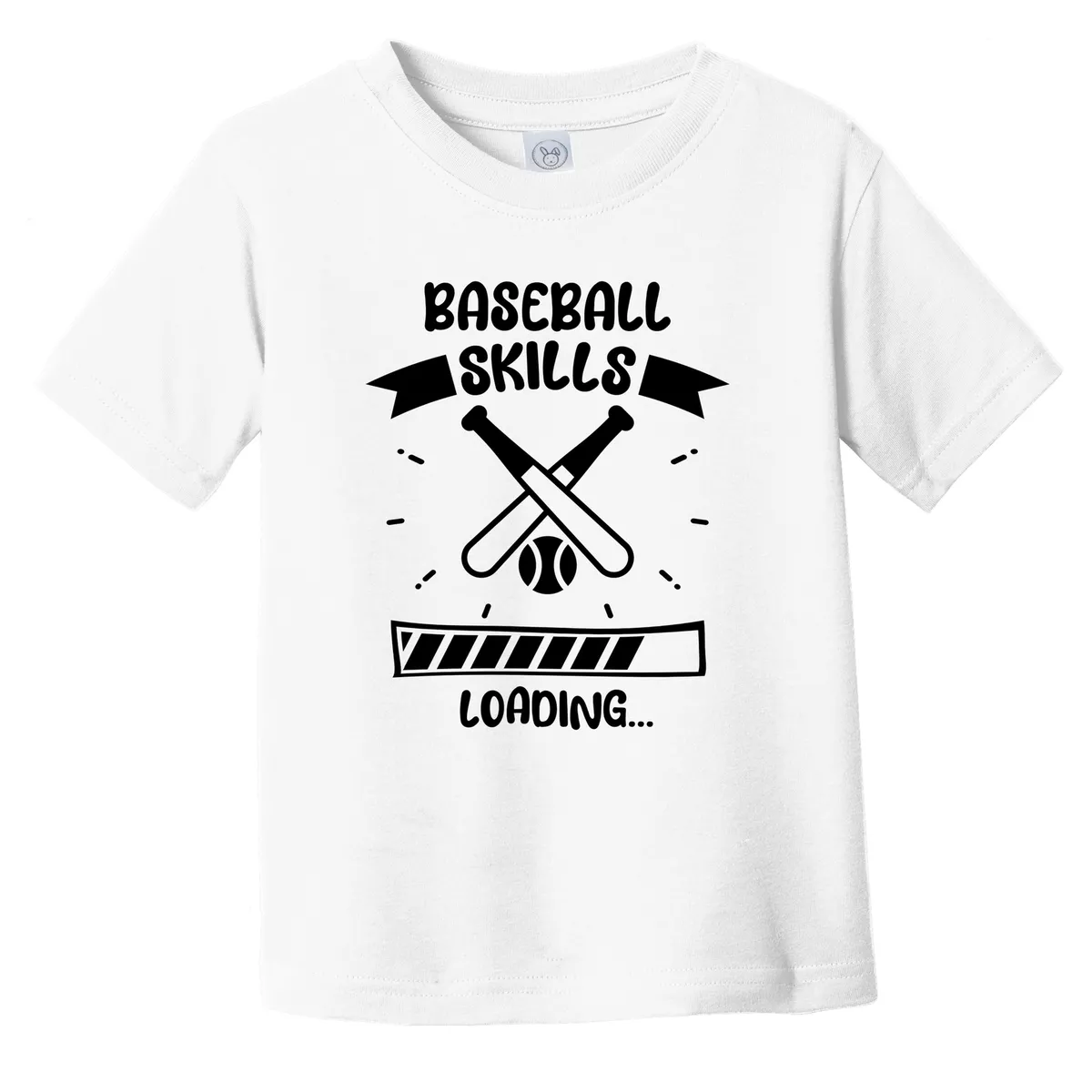Bella Canvas Baseball Skills Loading Funny Baseball Toddler T-Shirt ...