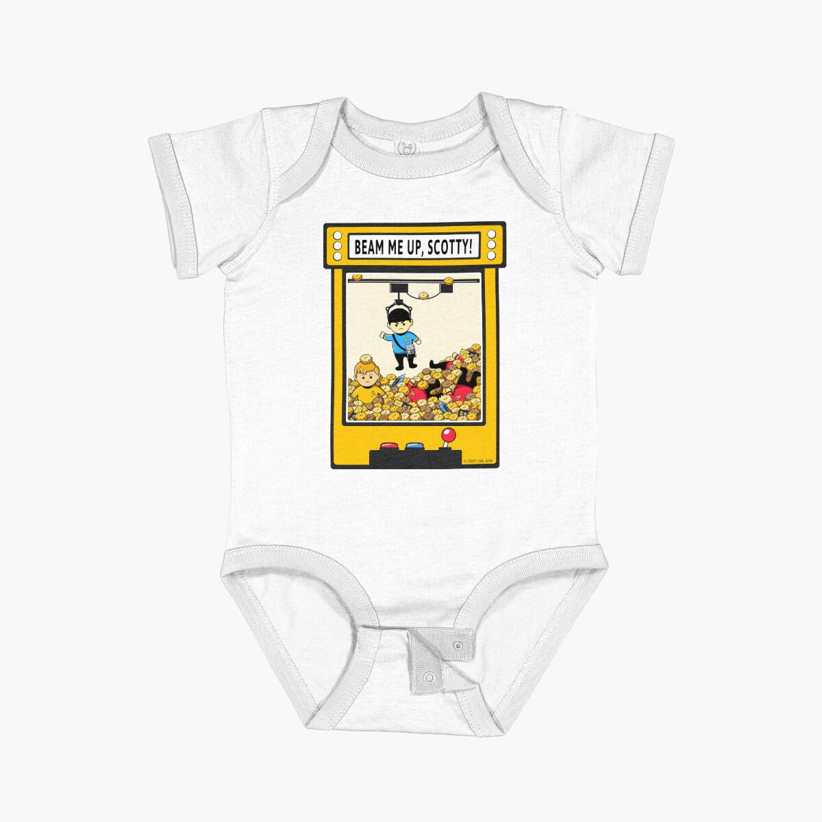 Bella Canvas Beam Me Up, Scotty Short Sleeve Baby One-Piece Newborn ...