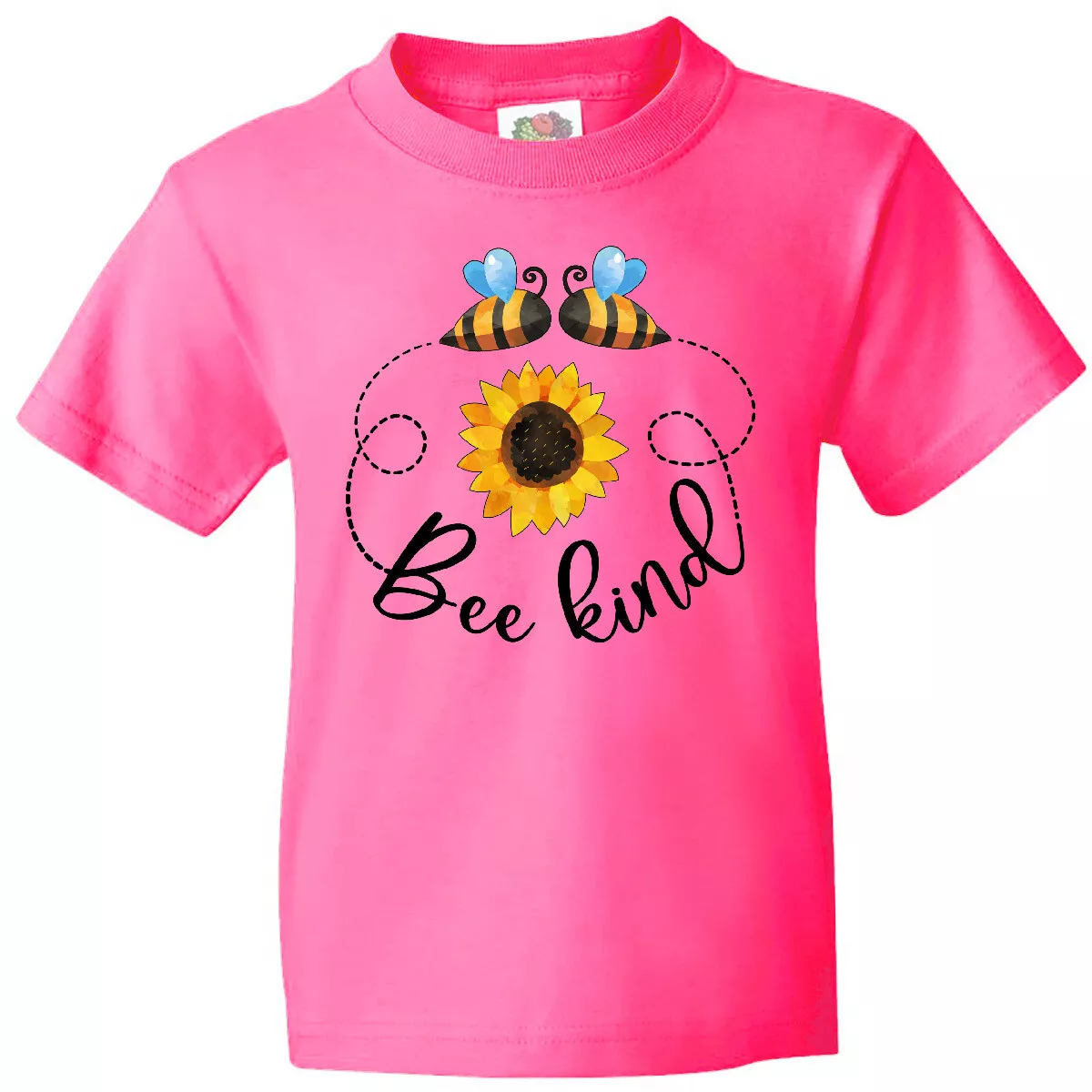 Bella Canvas Bee Kind Bees And Sunflower Toddler T-Shirt Positivity ...