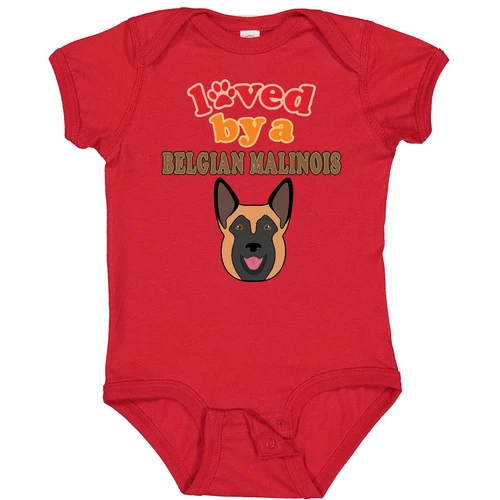 Bella Canvas Belgian Malinois Dog Gift Baby Bodysuit Breed K9 Agility ...