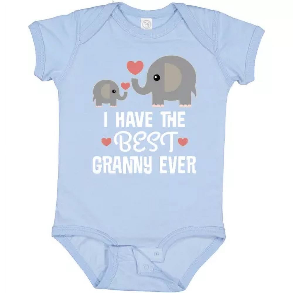 Bella Canvas Best Granny Ever Grandchild Baby Bodysuit From Granddaughter Adorable Bodysuit ...