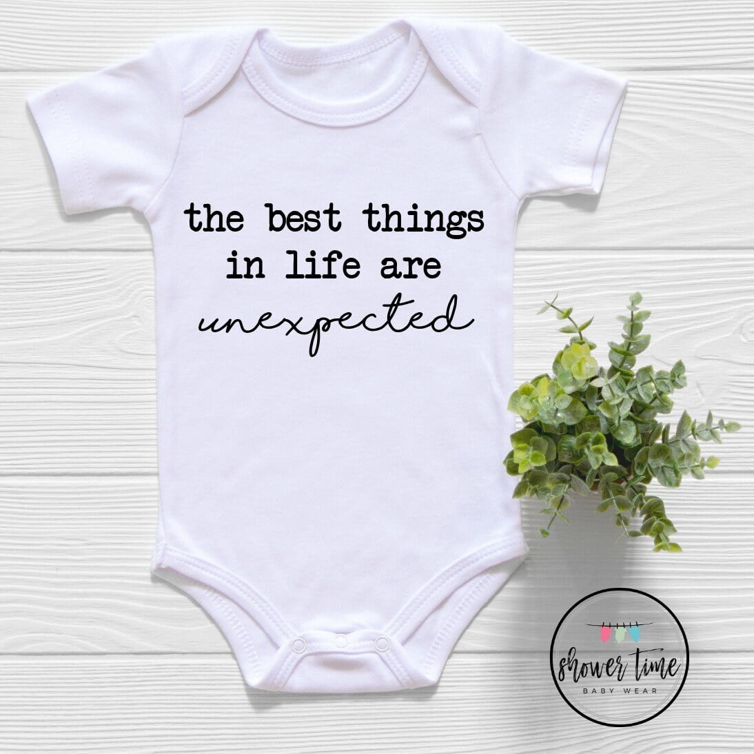 Bella Canvas with The Best Things In Life Are Unexpected - Pregnancy Reveal- Pregnancy ...