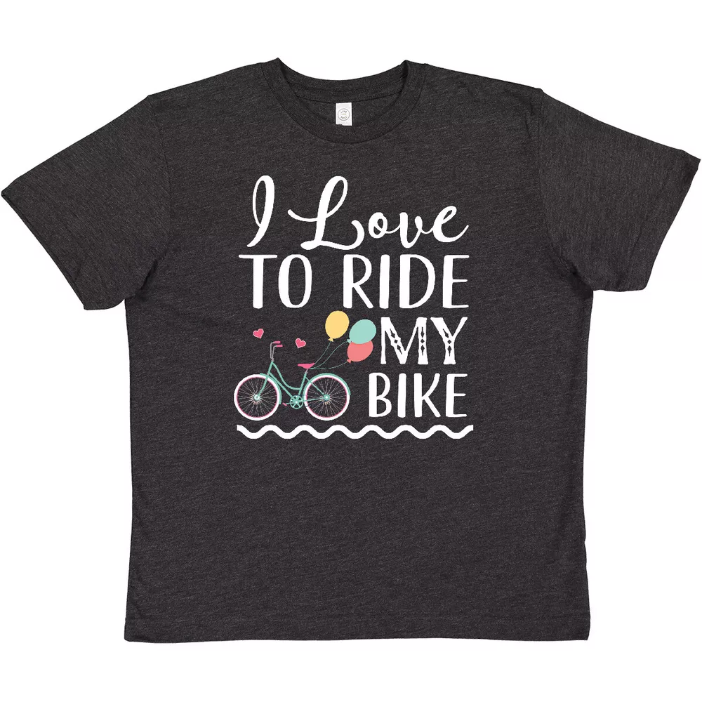 Bella Canvas Bicycle I Love To Ride My Bike Biking Cyclist Cycling ...