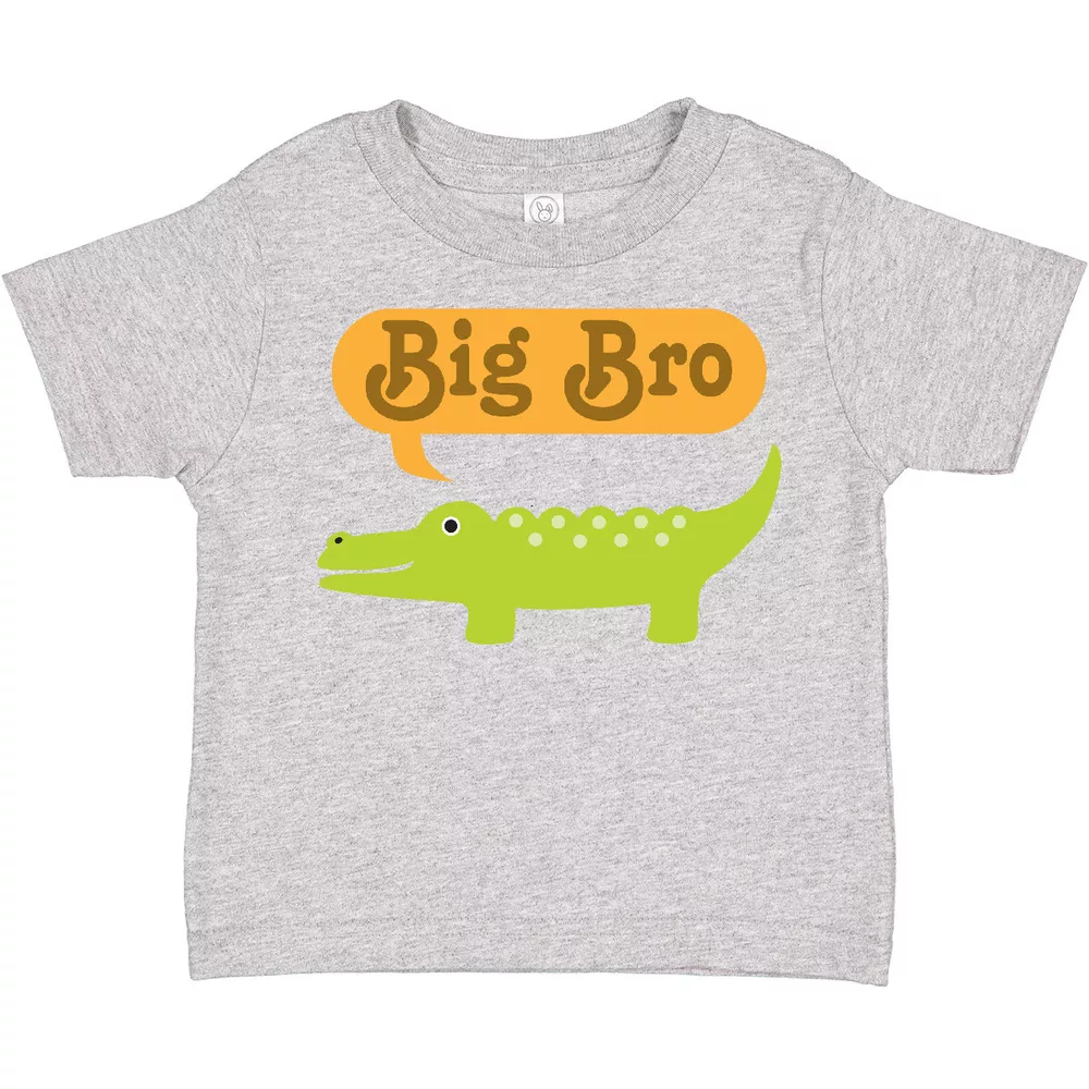 Bella Canvas Big Bro Alligator Boys Announcement Toddler Shirt Funny ...