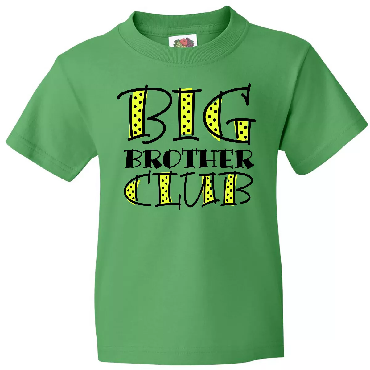 Bella Canvas Big Brother Club- Retro Style With Dots Toddler T-Shirt ...