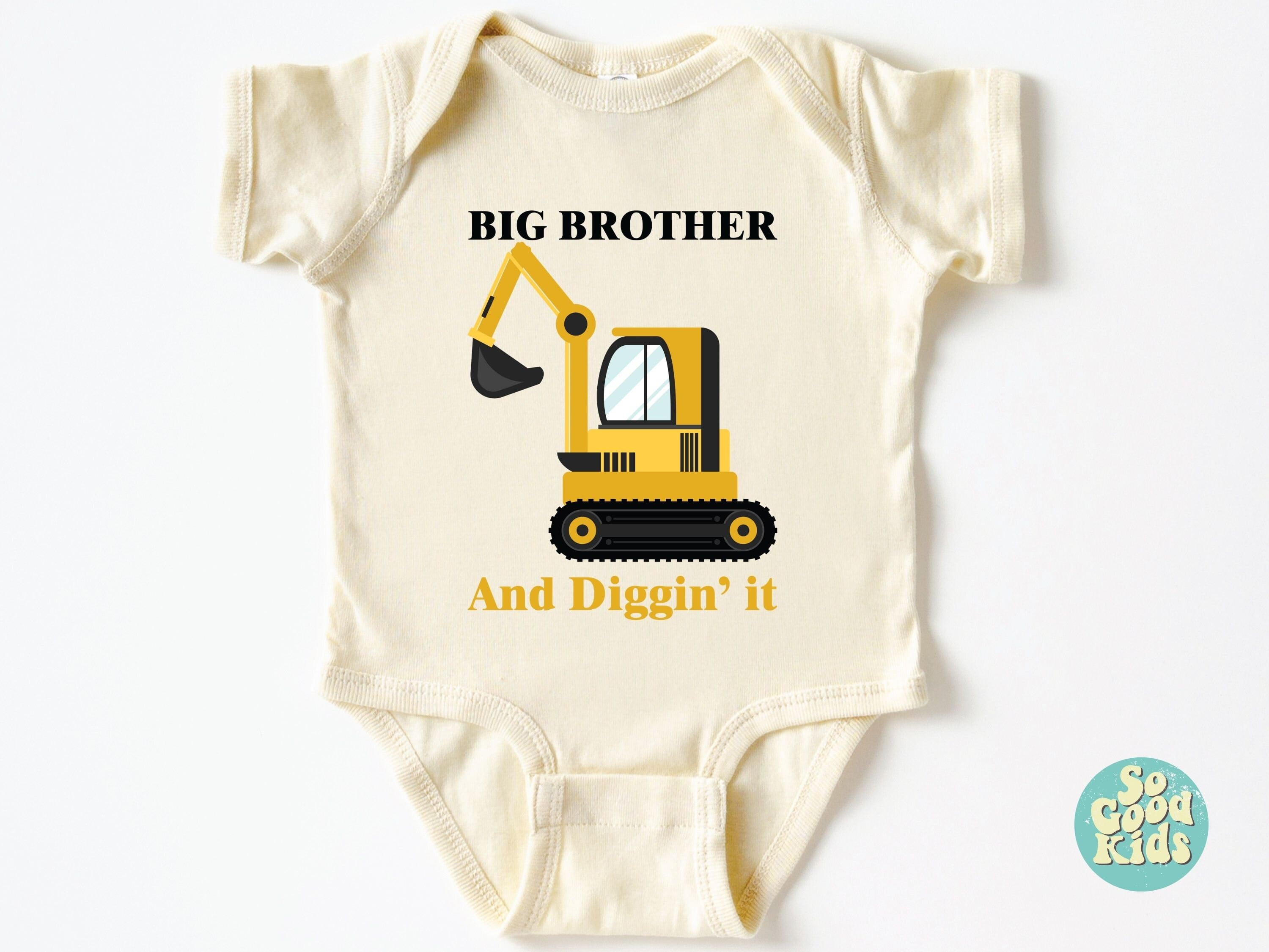 Bella Canvas with Big Brother Construction Shirt, Dump Truck Big ...