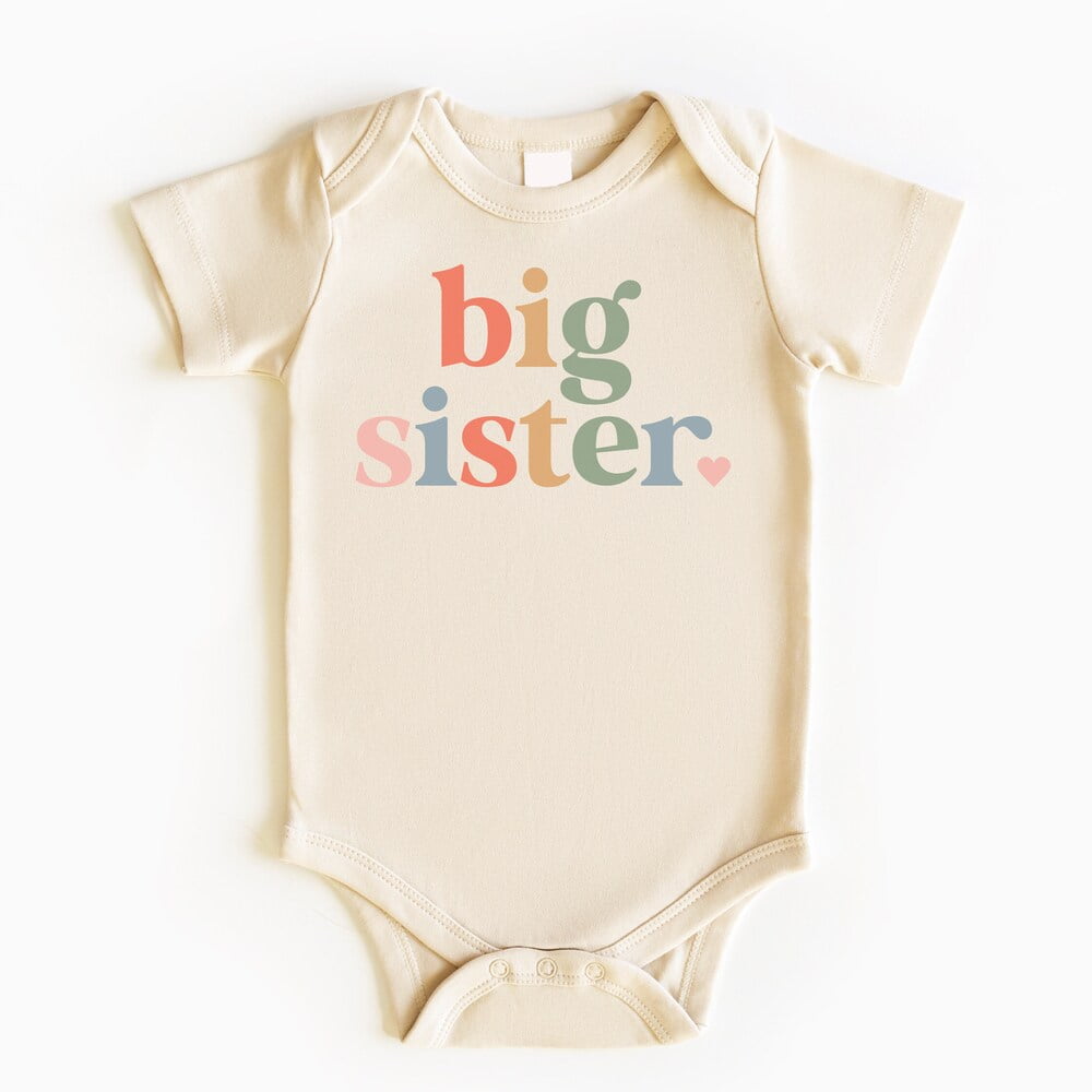 Bella Canvas with Big Sister, Big Sister Gift,, Baby Girl Outfit, Pregnancy Announcement, Baby ...