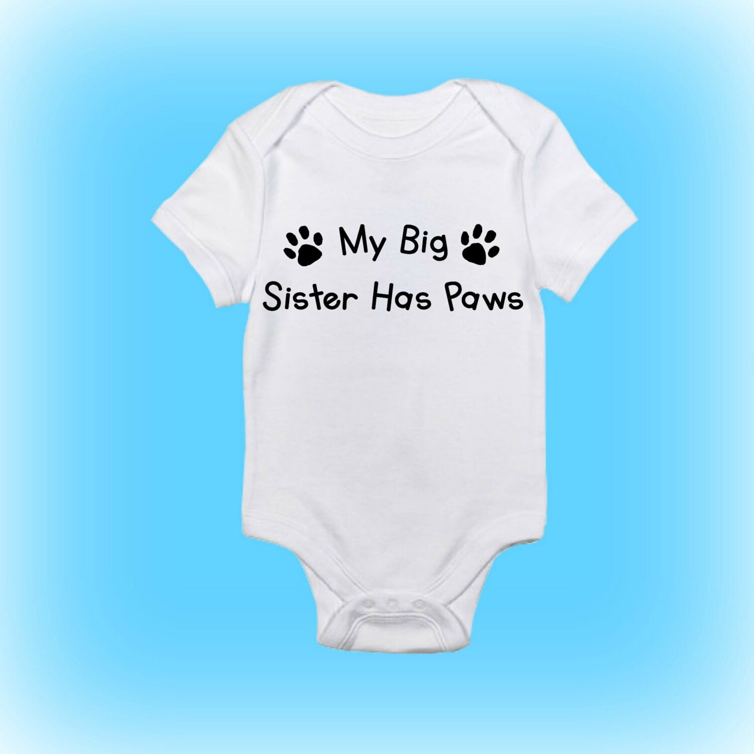 Bella Canvas with My Big Sister Has Paws - Dog Paws- Dog - Paw Prints ...