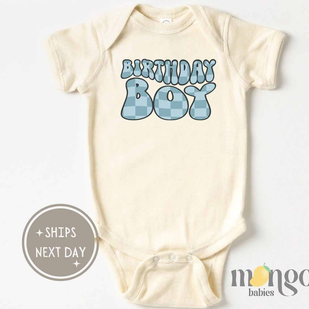 Bella Canvas with Birthday Boy s Birthday Retro Cute Baby Birthday Kids ...