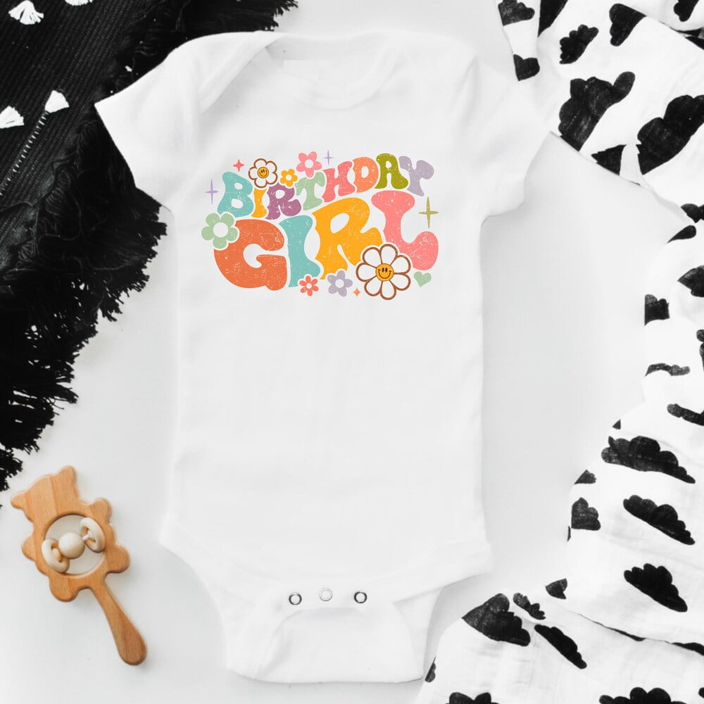 Bella Canvas with Birthday Girl, Birthday Girl Outfit, Baby Girl ...