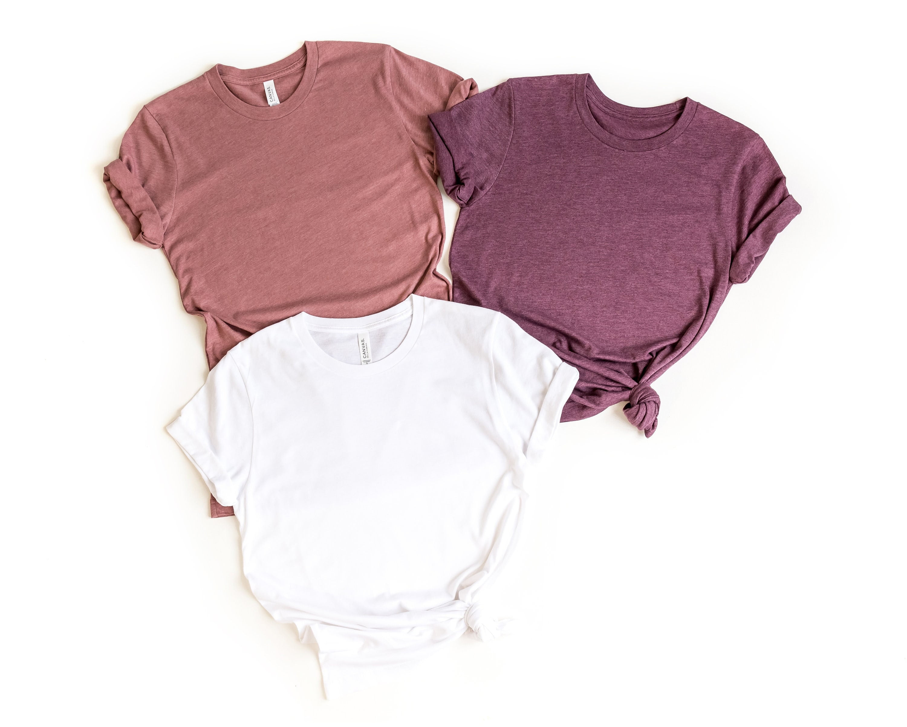 Bella Canvas Blank Shirt,Heather Mauve Shirt,Heather Maroon Shirt ...