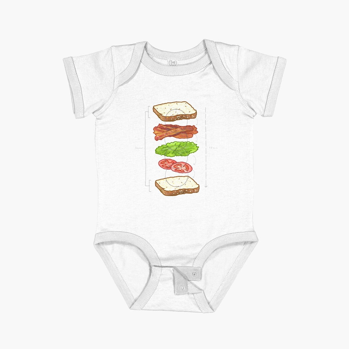 Bella Canvas Blt Perfection Blueprint Tm Short Sleeve Baby One-Piece ...