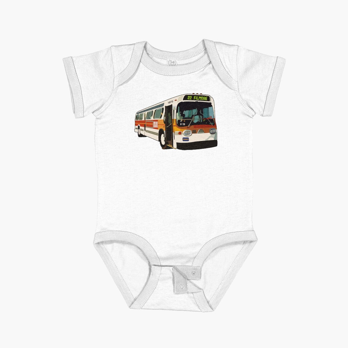 Bella Canvas Boredom 22 Filmore Bus Short Sleeve Baby One-Piece Newborn ...