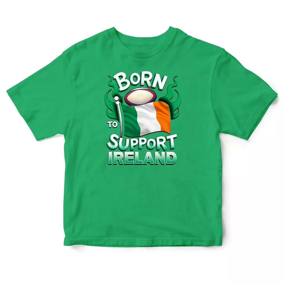 Bella Canvas Born To Support Ireland Baby T Shirt Rugby Country Boys ...