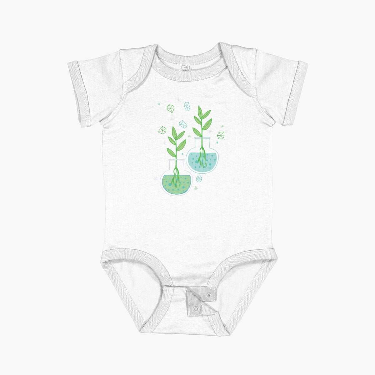 Bella Canvas Botany Short Sleeve Baby One-Piece Newborn Gender Neutral ...