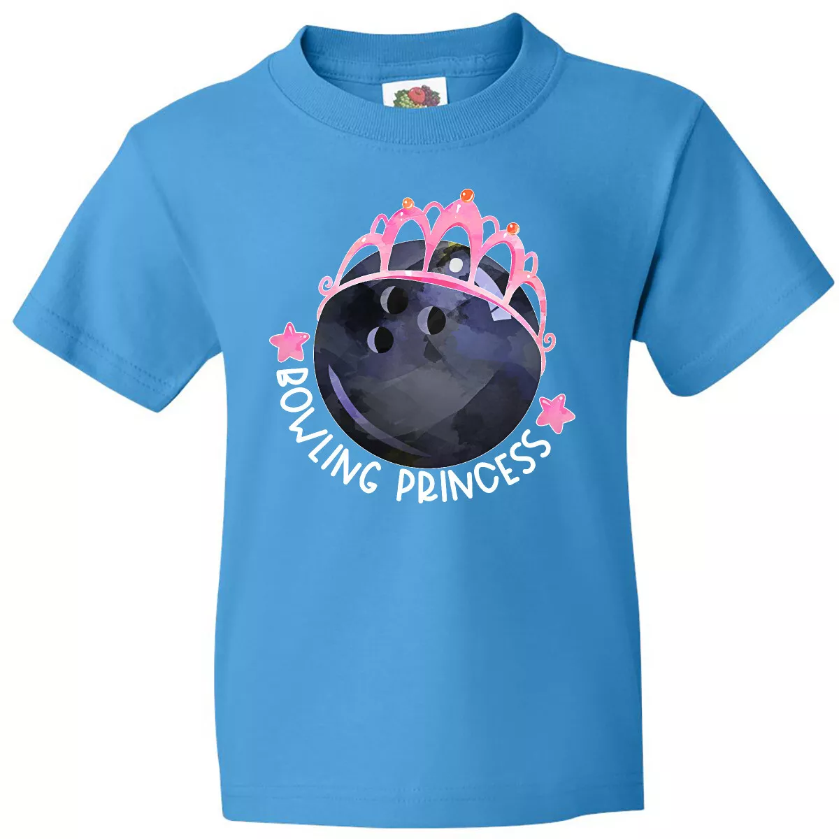 Bella Canvas Bowling Princess- Tiara Toddler T-Shirt Activities Sports ...
