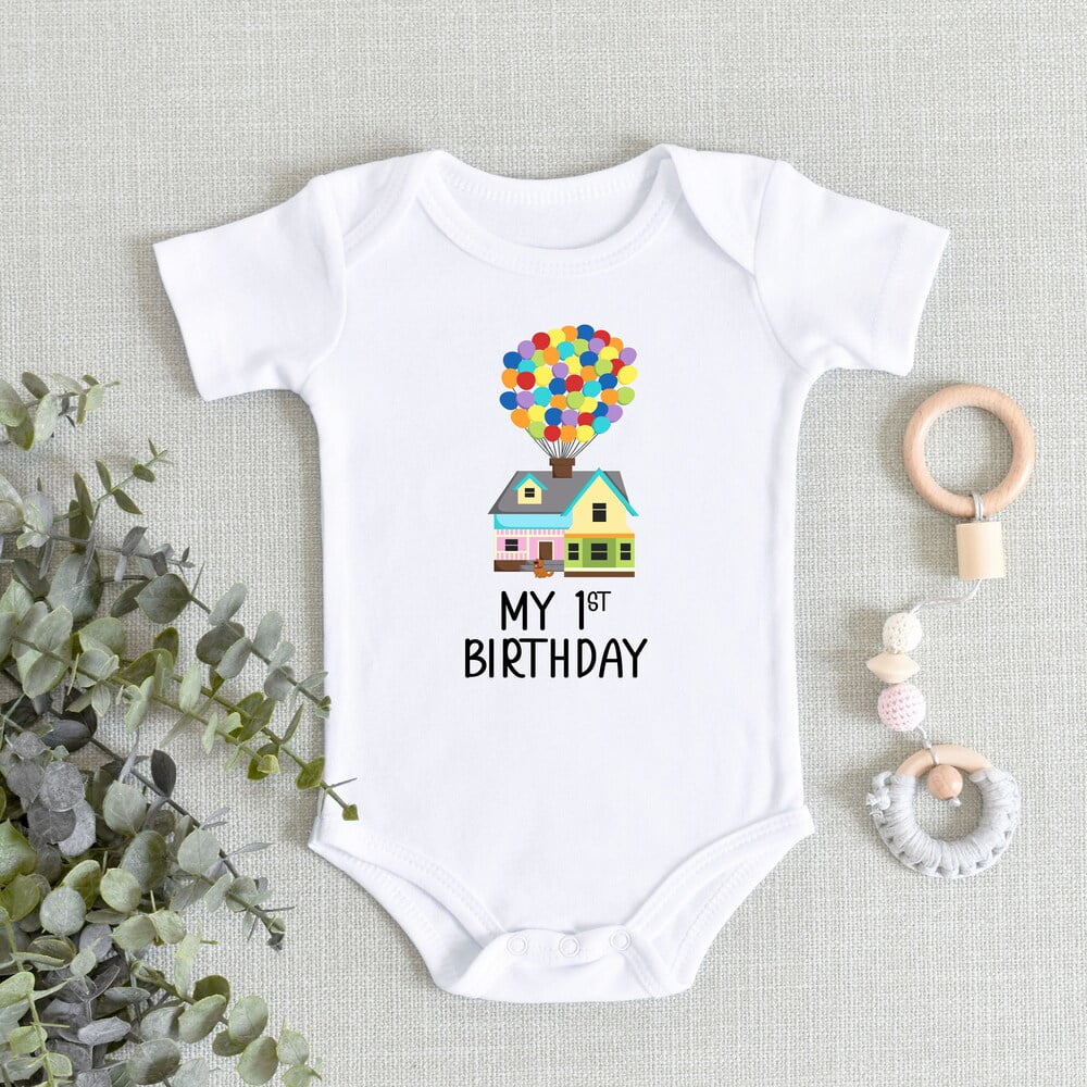 Bella Canvas with Boy First Birthday ,My 1St Birthday, Boy Girl 1St Birthday Up Movie, 1 Year ...
