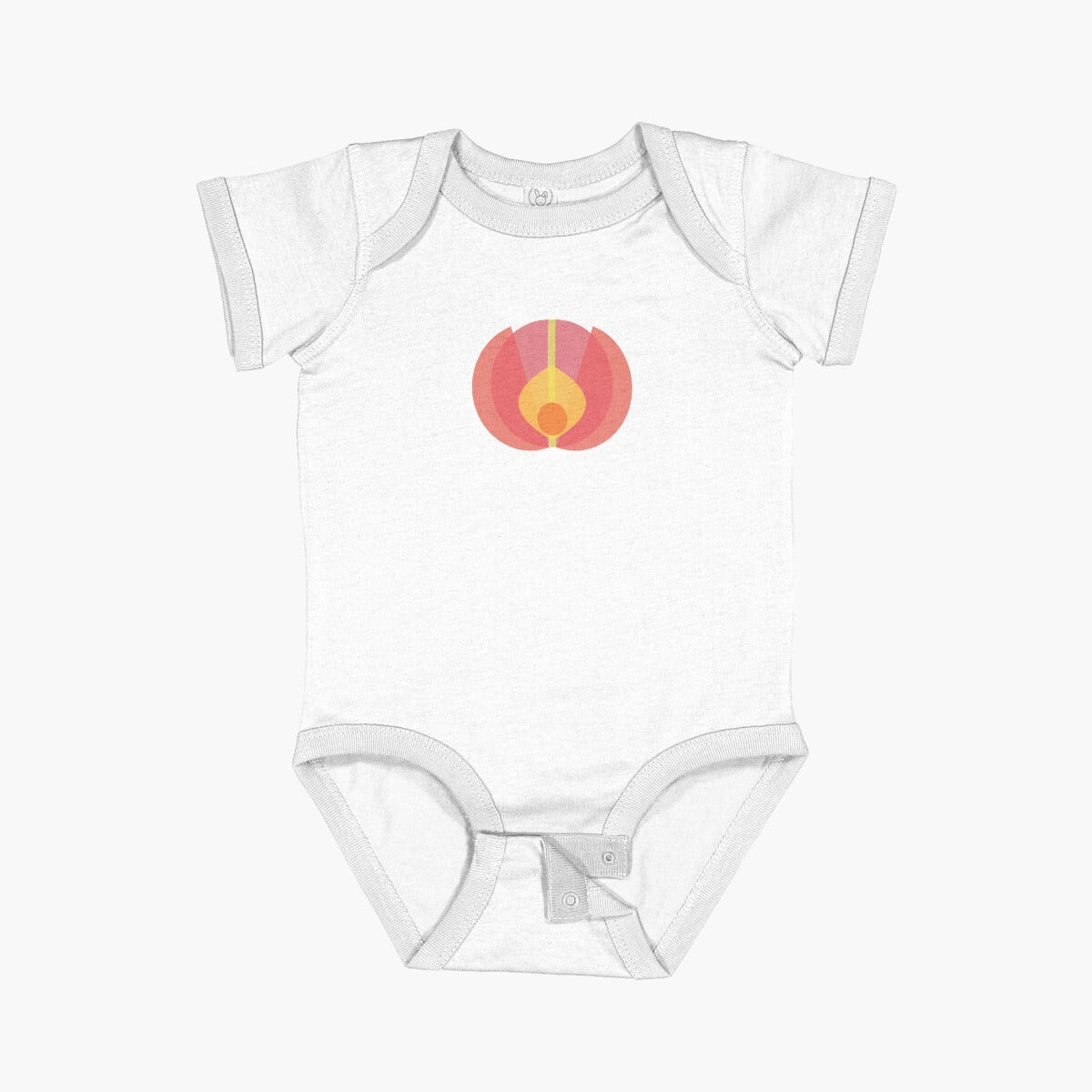 Bella Canvas Budding Bloom Short Sleeve Baby One-Piece Newborn Gender Neutral Outfit, Baby Boy ...