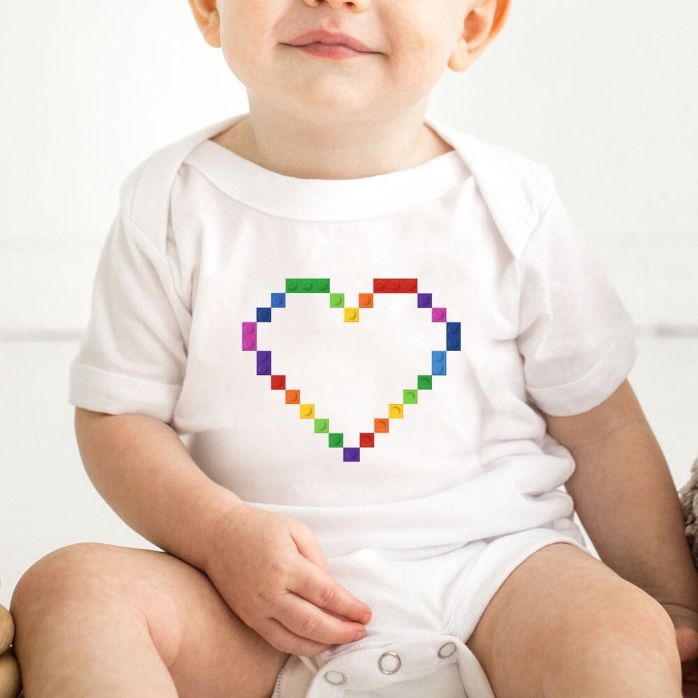 Bella Canvas with Building Bricks Heart, Building Blocks, Building ...