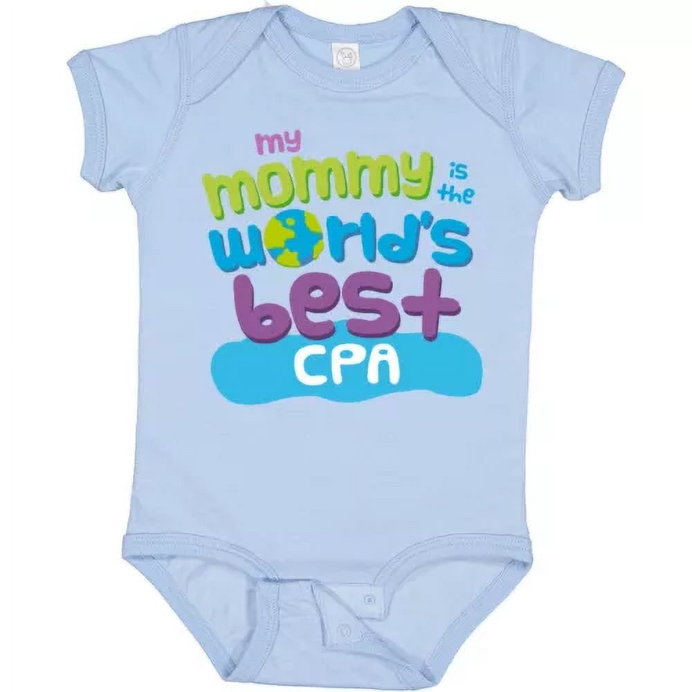 Bella Canvas CPA Mom Quote Baby Accountant Worlds Best My Is Mommy Kids ...