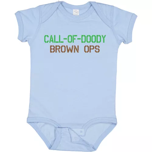 Bella Canvas Call Of Doody: Brown Ops Baby Doodie Humor Geek Funny Game ...